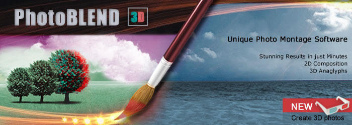 Photo-Blend 3D, easy to use photo montage software